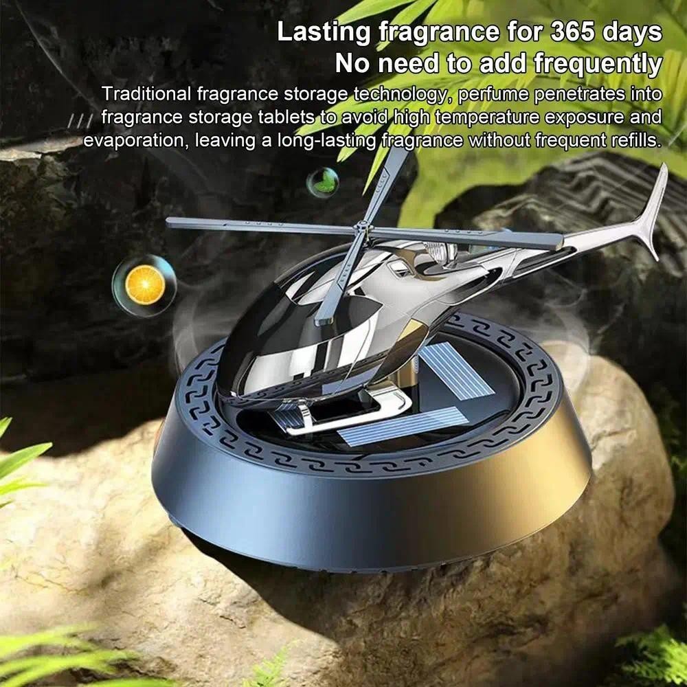 Solar Car Aromatherapy Diffuser Solar-Powered Aircraft Air Freshener ...
