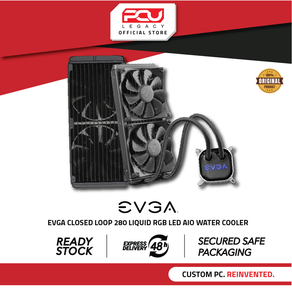 EVGA CLOSED LOOP 280 LIQUID RGB LED AIO WATER COOLER | Shopee Malaysia