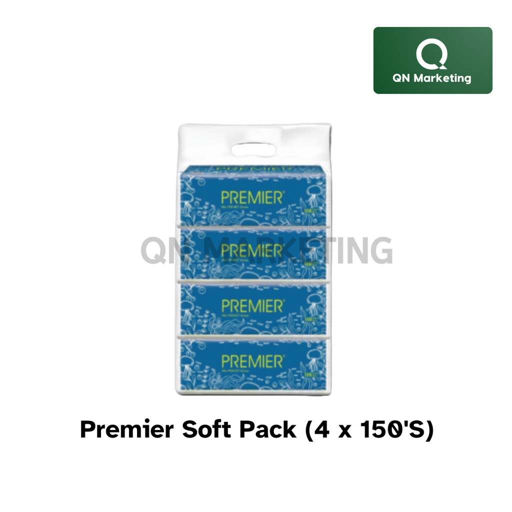 Premier Soft Pack Tissue (4 x 150'S) | Shopee Malaysia