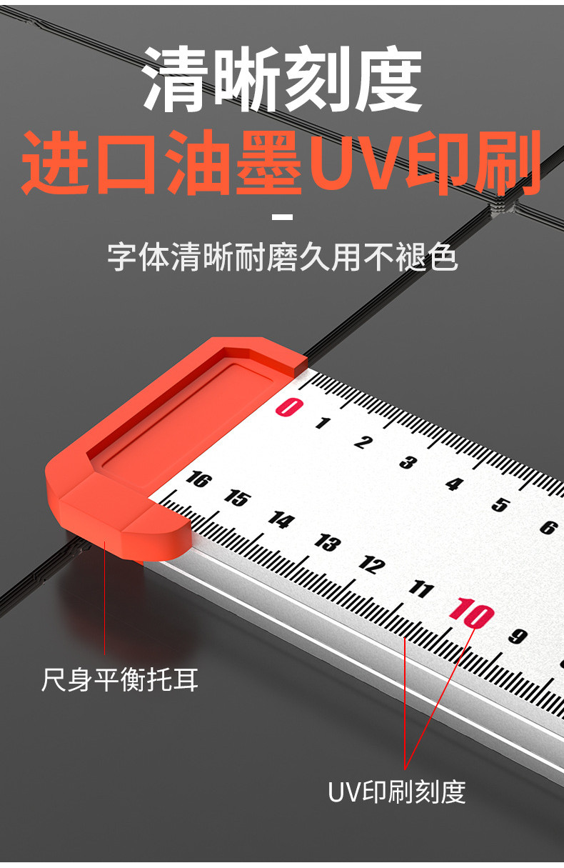multifunction hole punching positioning ruler/protractor-gradienter/T ...
