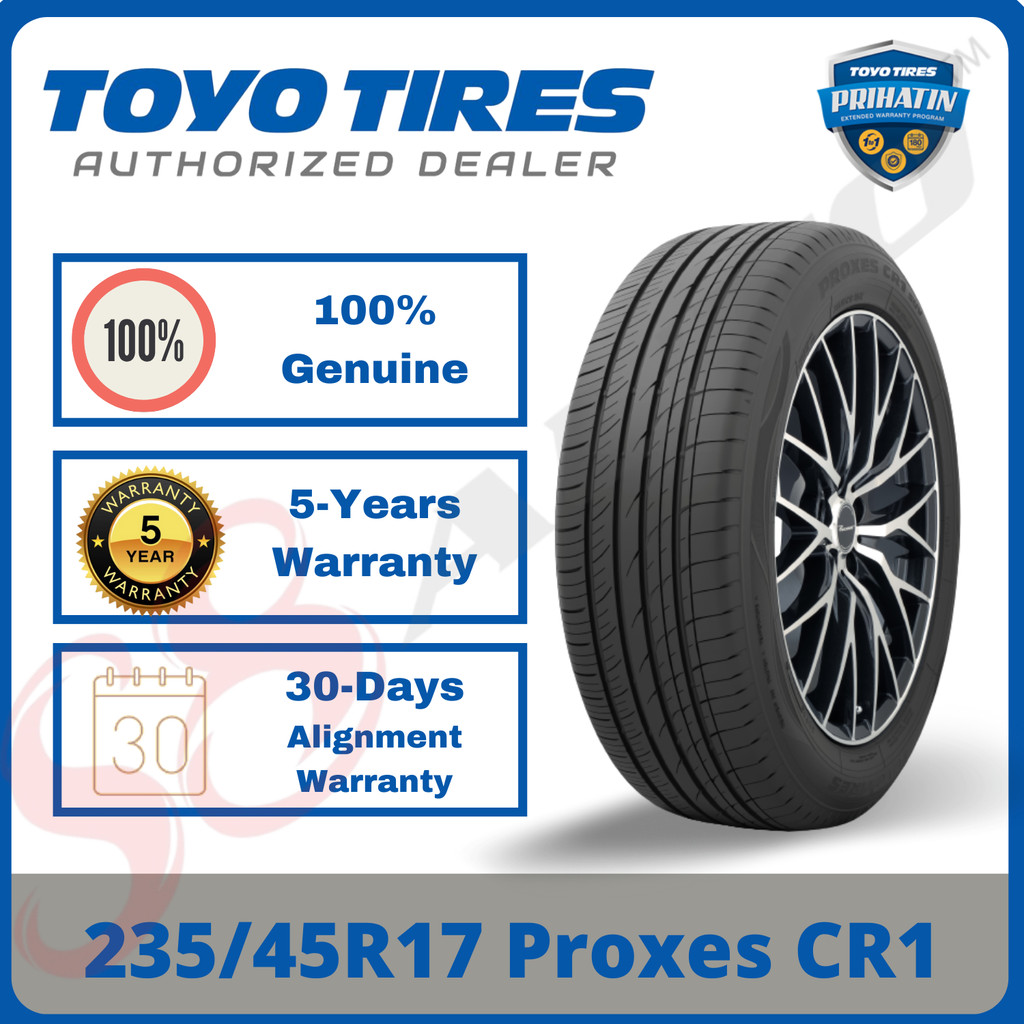【Official Webstore RM410-5%】 235/45R17 Toyo Tires Proxes CR1 *Year 2024/2025 | Shopee Malaysia