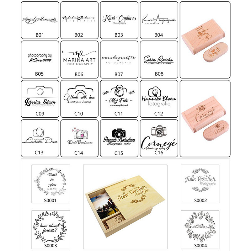 JASTER (Free Customized Logo) USB Flash Drive 64GB Wedding Gifts USB 2. ...