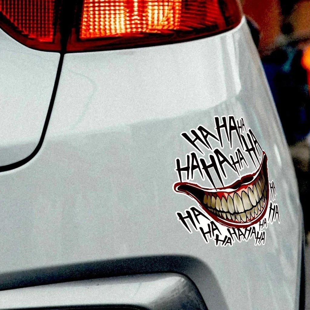 HAHAHA Joker Laughs JDM Reflective Car Motorcycle Scooter Body Window ...