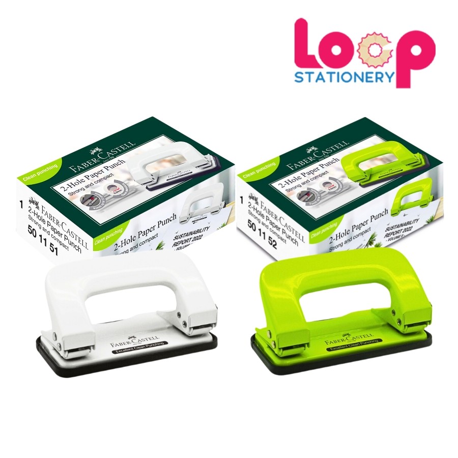 Faber-Castell 2 Hole Punch Paper Puncher Penebuk Lubang Kertas | Shopee ...