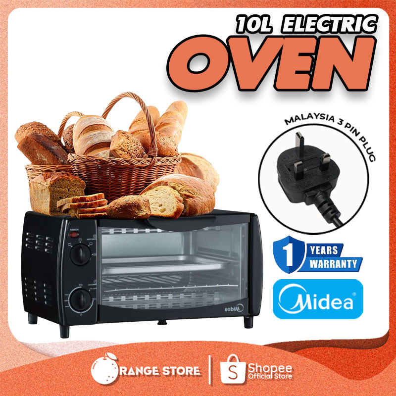 Midea Electric Mini Oven 10L MEO-10BDW 1000W Toaster Fast Reheat ...