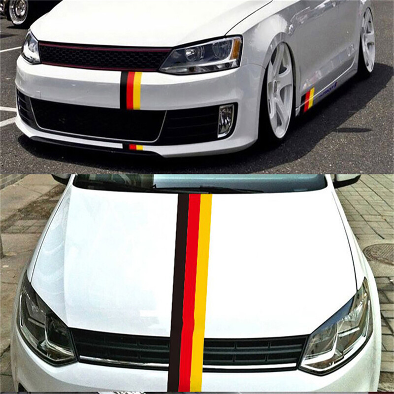 Car Sticker 3 Colors Stripe Door Side Hood Racing Motorsport Vinyl ...