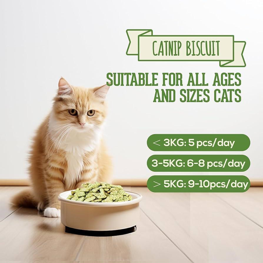 40g Cat Catnip Biscuits Snacks Biskut Kucing Vitamin Removing Hairballs ...