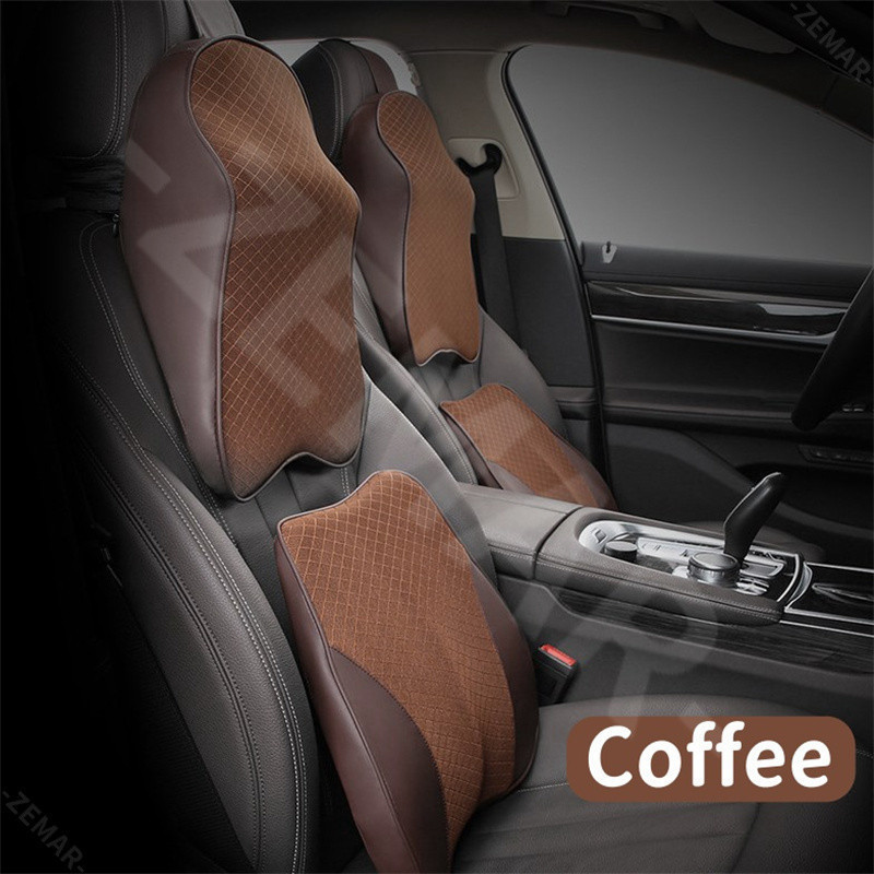 BMW M Power Memory Foam Car Headrest Lumbar Support Car Pillow Car Neck ...