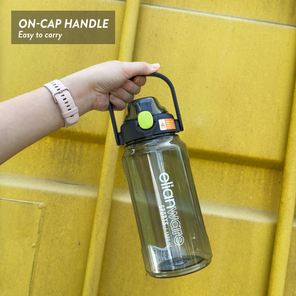 Elianware Tritan BPA FREE 1.5Ltr / 2Ltr Botol Air Outdoor School Drinking Water Bottle with ...