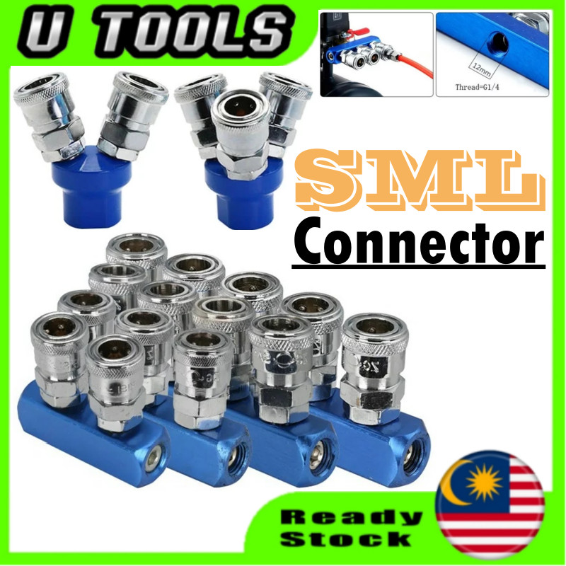 Pneumatic fitting C type Quick connector Air Gas Distributor SMV/SMY ...