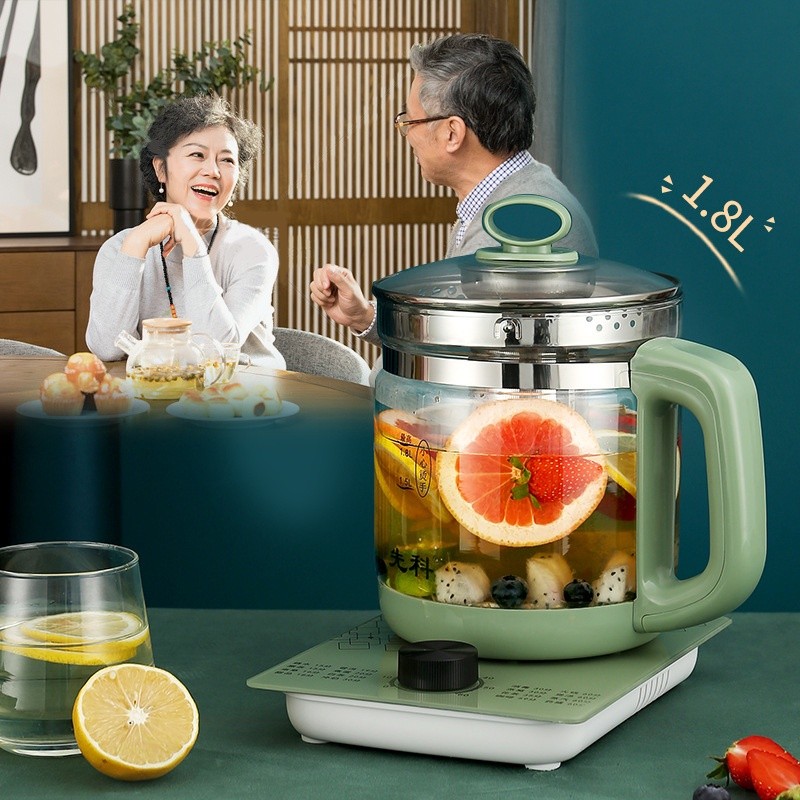 EHL 1.8L Electric Glass Kettle 養生壺 Health Pot Preserving Multifunction ...