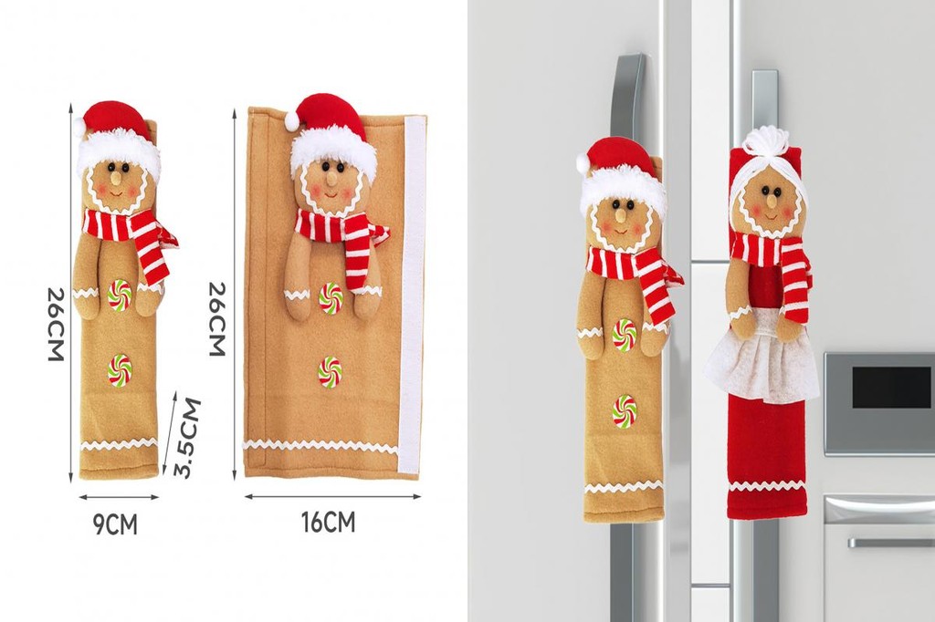 SUNFA Gingerbread Man Design Handle Cover Holiday Home Accents ...