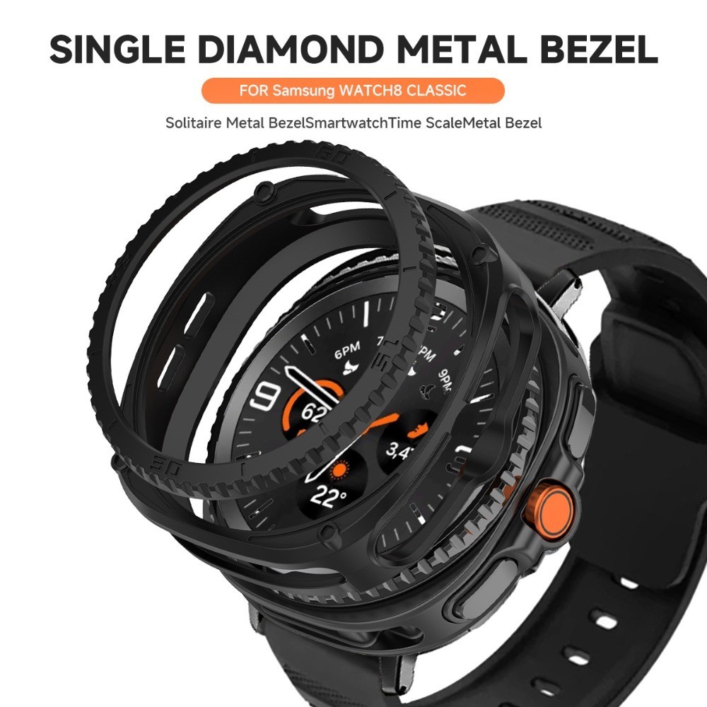 Armored Watch Case+Rotating Bezel For Samsung Galaxy Watch 8 Classic ...