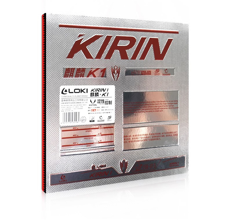 Original LOKI KIRIN 1 Ping Pong Bat Rubber Non-Sticky Table Tennis Rubber ITTF Approved Ping ...