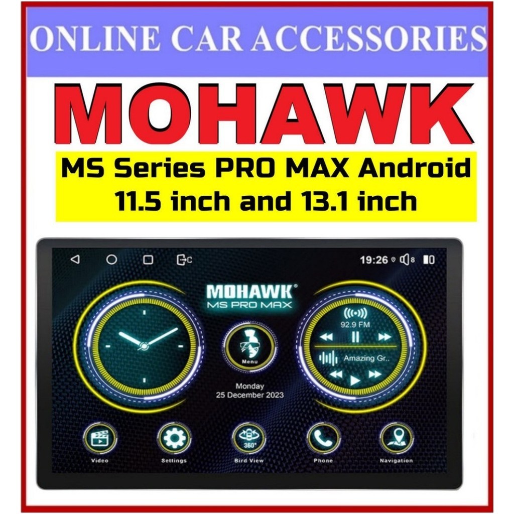 Mohawk MS Pro Max Series 11.5" or 13.1" Car Android player 2K ...