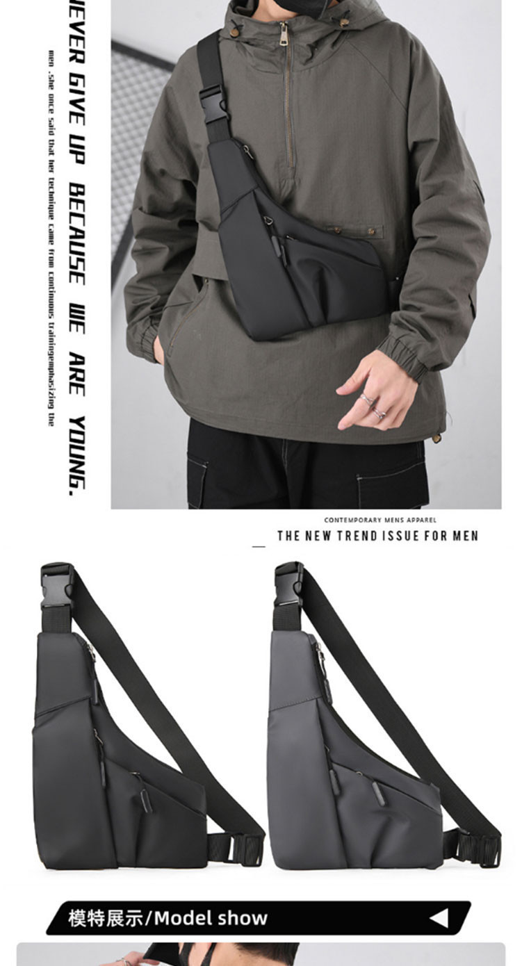 Triangle Chest Bag With Man Anti-Theft Function And Close Fitting ...