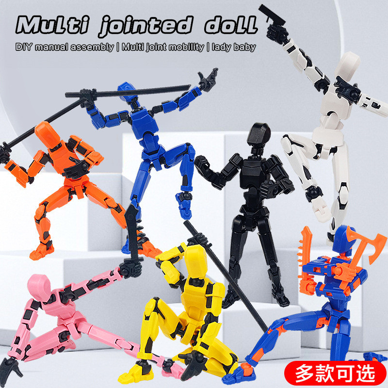 Action Figure Poser Joints Movable 3D Printed Assembly Toy Doll Model ...