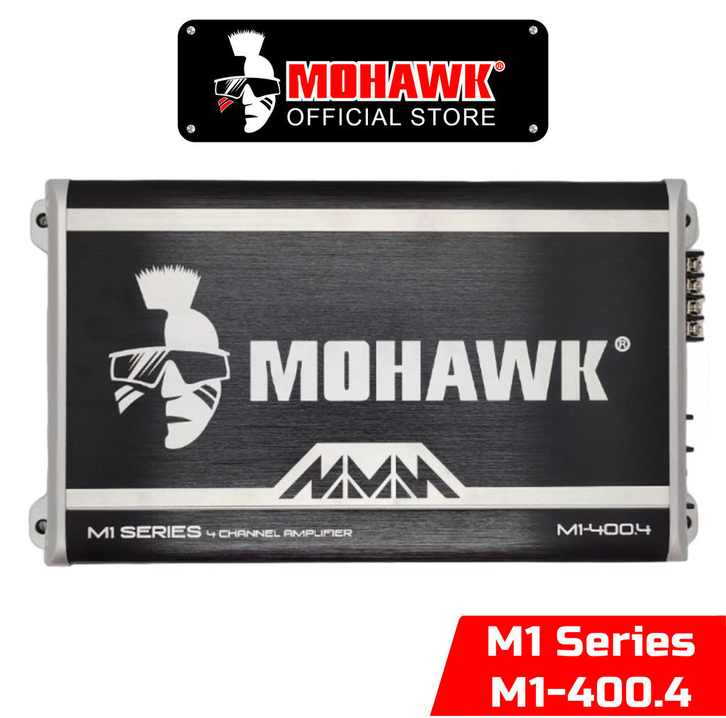 Mohawk Class A/B 4 Channel Car Amplifier M1 Series 4Ch Amp M1-400.4 ...
