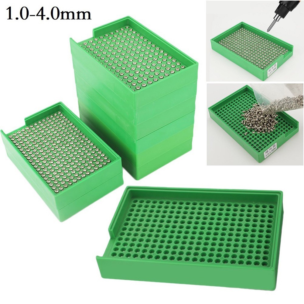 {New822}Screw Holder Anti Static Tray PP Slotted Storage 1.0‑4.0mm 160 ...