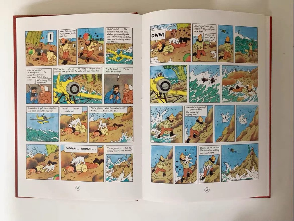 Loose Book TinTin Collection hardcover - The Adventure of TinTin (8 ...