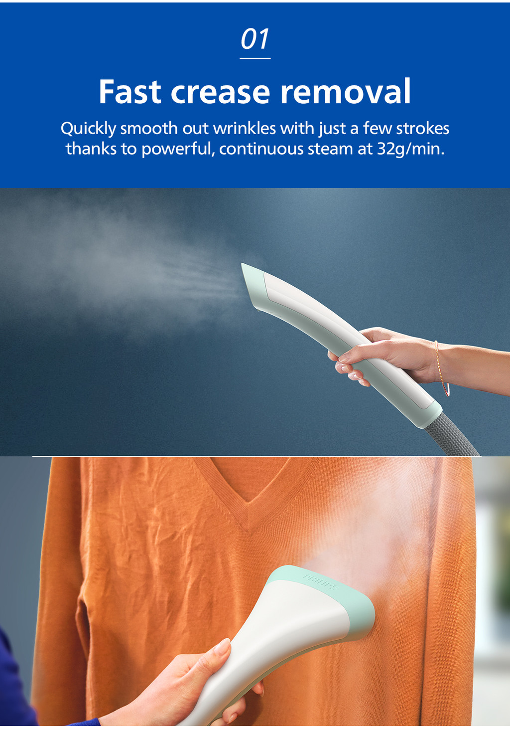 [NEW MODEL] PHILIPS Garment Steamer 1000 Series STE1010/70 STE1030/20 ...