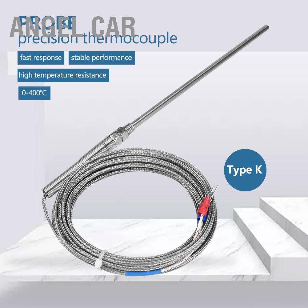 M8 Thread Type K Thermocouple 150mm Probe Temperature Sensor Wire 0-400 ...