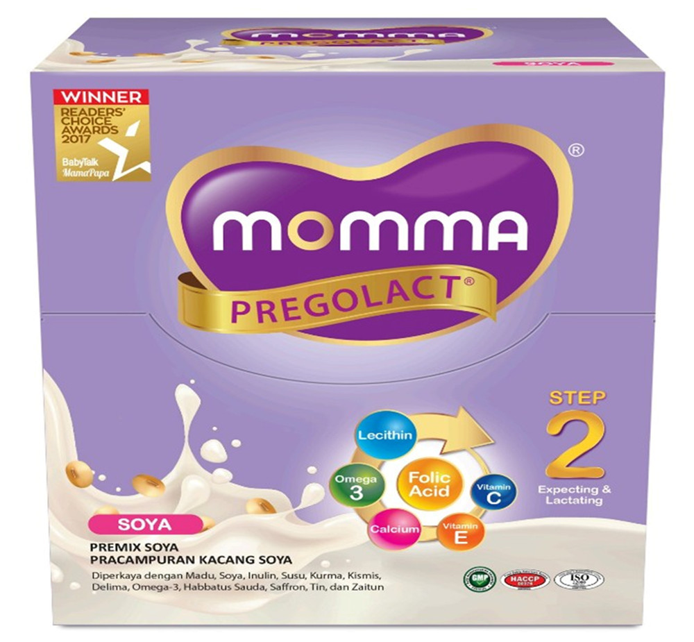 MOMMA® Pregolact® Soy Soya 420g (21x Sachets/Box)Tambah Susu Penggalak ...