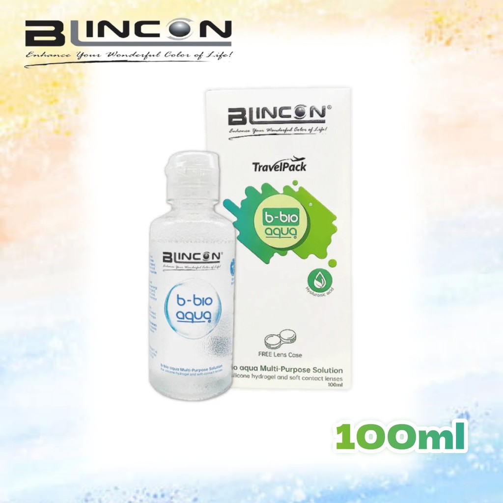BLINCON (100ml) B-BIO AQUA Multipurpose Solution Travel Kit Contact ...