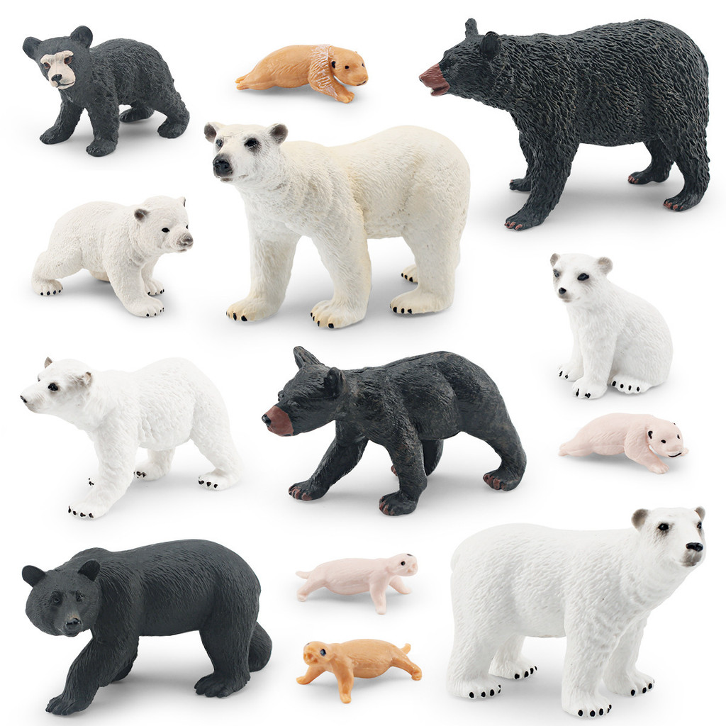 Pvc Stunning Bear Lifecycle Models Including Polar Bear And Variants ...