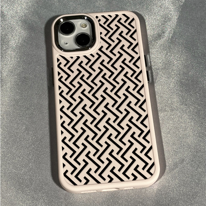 Maze Wall Patterns Phone Casing Compatible for IPhone 16 15 13 14 12 11 ...
