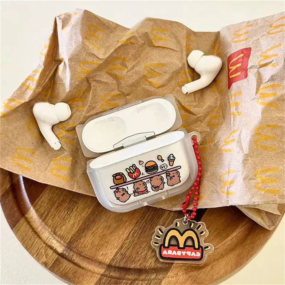 Earphone Case For Airpods Pro 2 4 3 1 Cute McDonald's Capybara Pattern ...