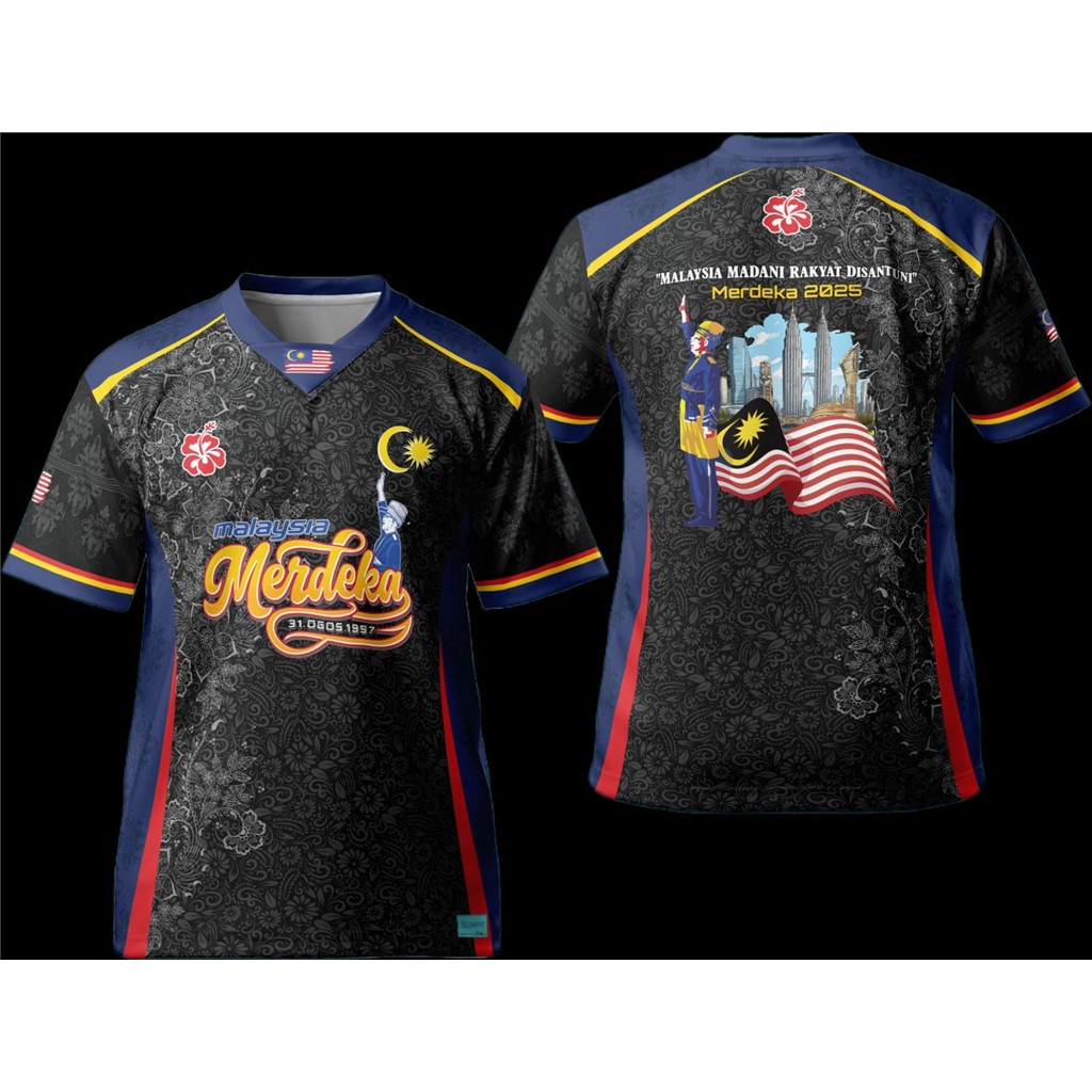 [READY STOCK] FREE CUSTOM Baju Merdeka 68 Tahun baju jersey Ethnic T ...
