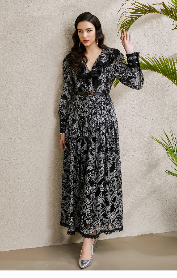 Han Queen Maxi Dress - Elegant Lace for Work & Parties | Shopee Malaysia