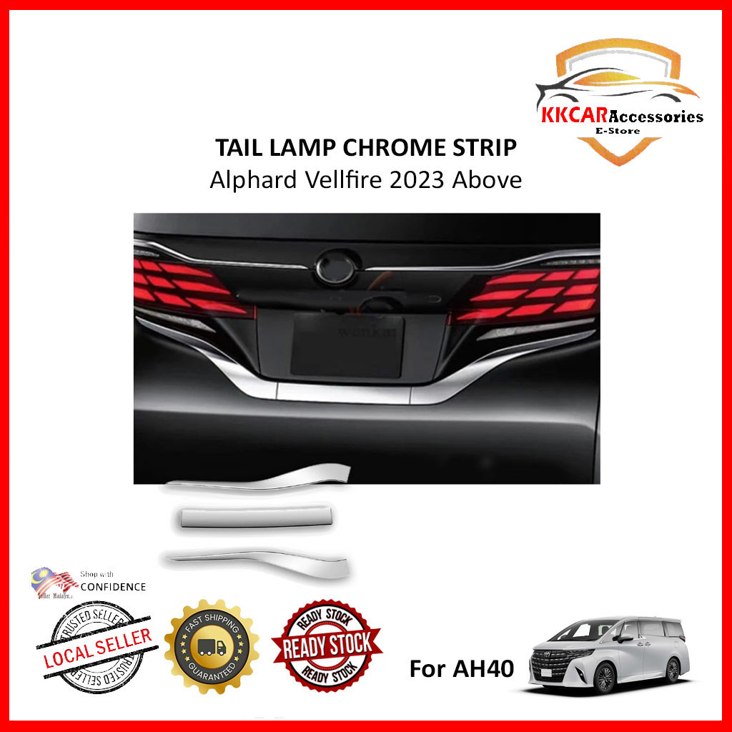 Toyota Alphard Vellfire AH40 Rear Tail Lamp Light Chrome Strip Cover ...