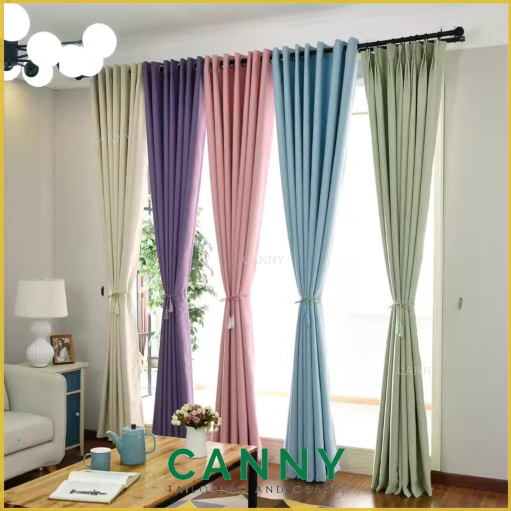 150cm 300cm Tirai Kain Tebal / Langsir untuk Rumah atau Tingkap Super ...