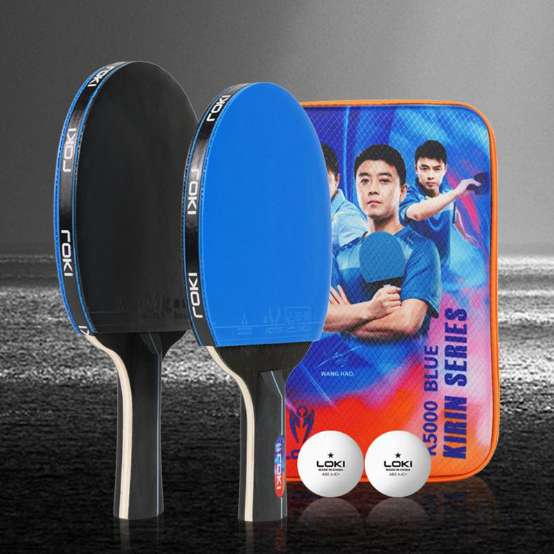 Original Loki K5000 Ping Pong Bats ITTF Approved Table Tennis Rackets Set with Blue Spnge RXTON1 ...