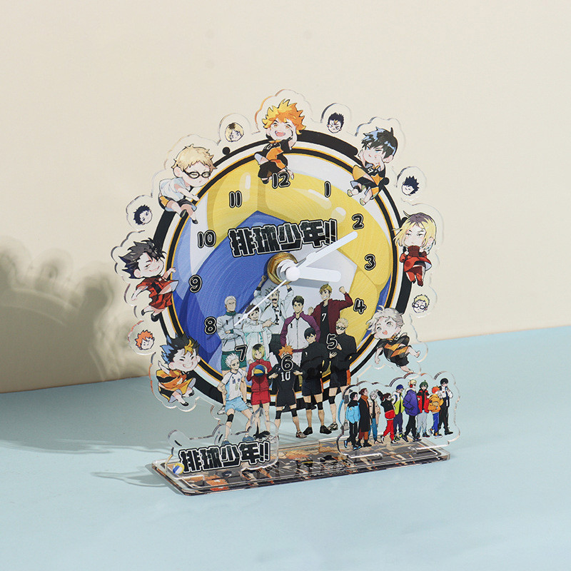 Acrylic Pendulum Clock Crayon Shin Chan Clock Fashion Cartoon Desktop ...