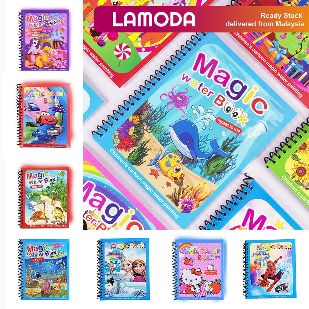 Lamoda - WATER PAINTING BOOK Magic Children Drawing Colouring ...