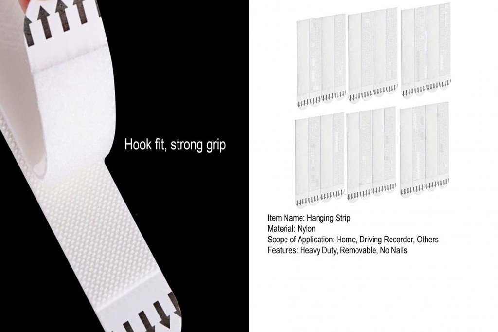 [SH] Artwork Mounting Tape 12 Pairs Heavy Duty Picture Hanging Strips ...
