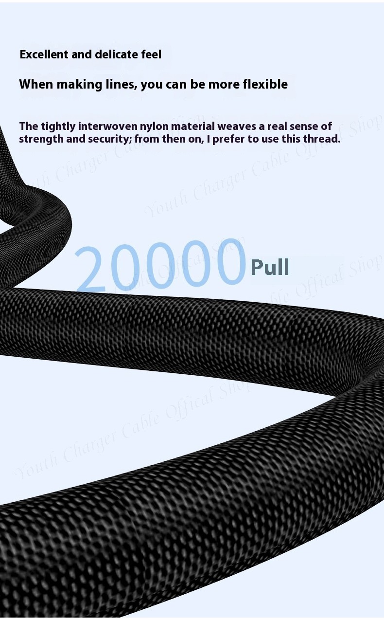 Nylon Weaving 120W USB C To Type C Cable Super Fast Charger Data Cord ...