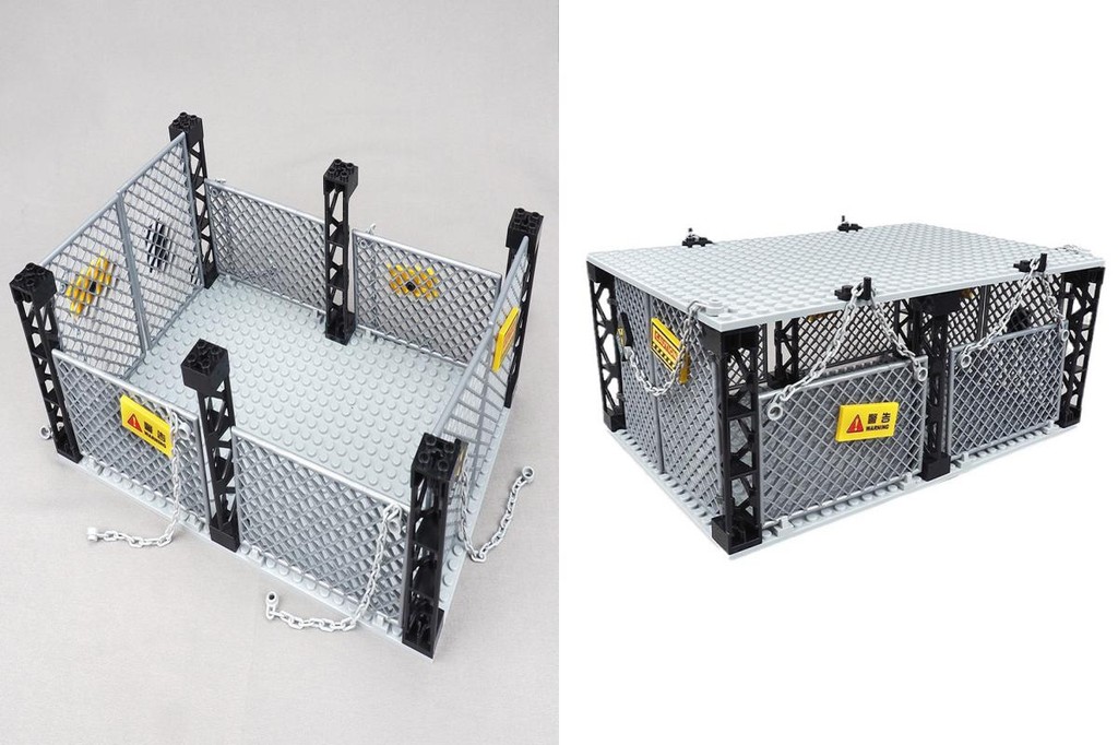 Prison Cage Ornament Single Layer Cage Building Toy Single Layer Cage ...