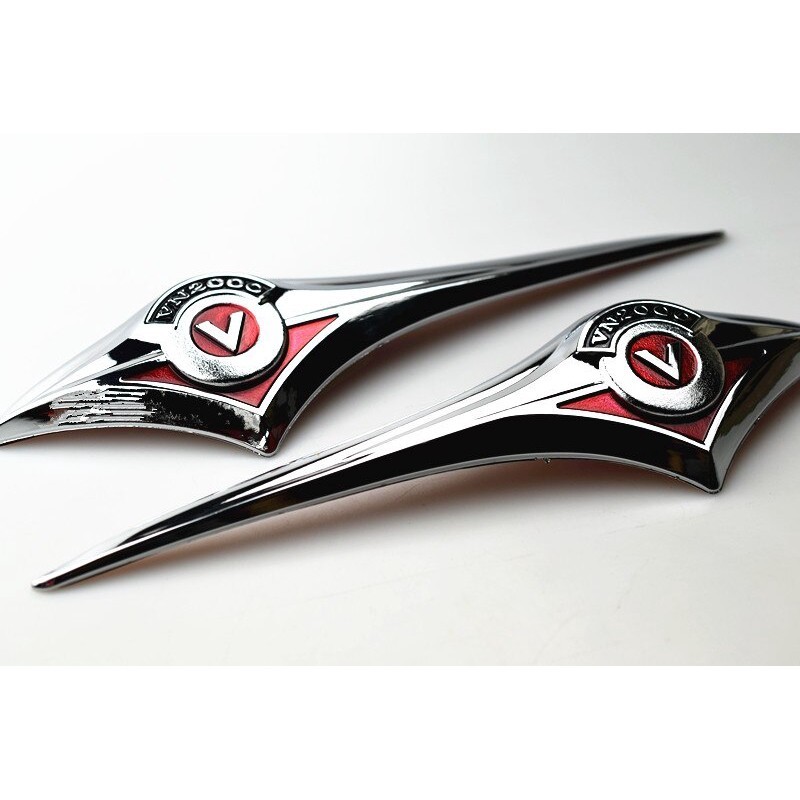 chrome sticker 3D fuel tank emblem pattern for decorating the Kawasaki ...
