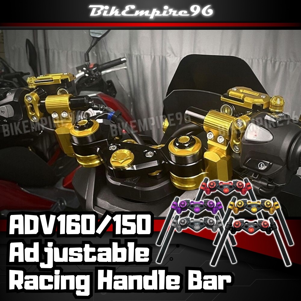 Honda ADV160/150 PCX150/160 Adjustable Racing Handle Bar Premium CNC ...