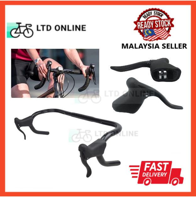 Road Bike Alloy Brake Lever Set Basikal Fixie Brek Tangan Racing Brake ...