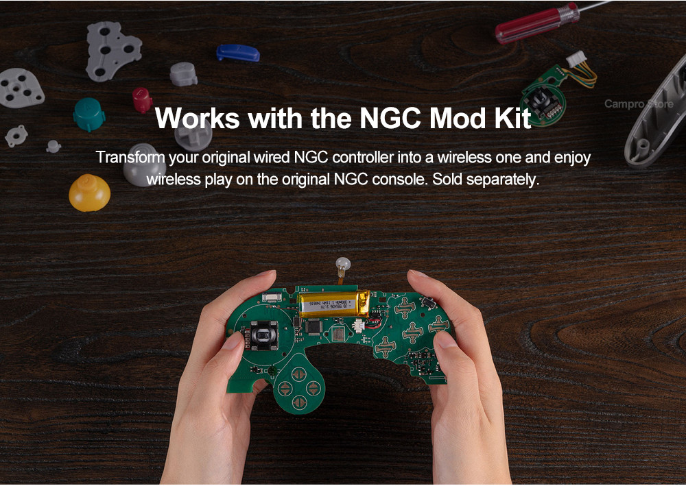 8Bitdo Bluetooth NGC Retro Receiver for NGC, Wii ,PC Windows 10 11 ...