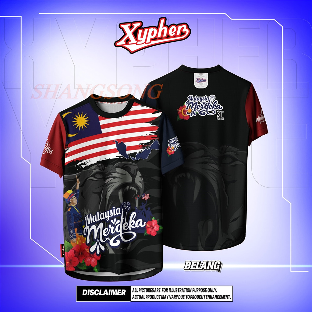 【FREE CUSTOM]Malaysia 68th Merdeka 2025 negaraku Design Sublimation ...