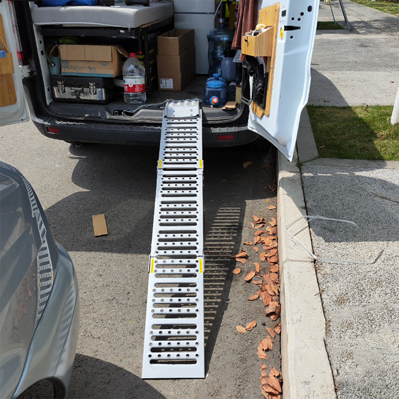 Slope Ladder Anti- Slip Folding Ladder Bike Ramp Motocross Bike Ramp ...