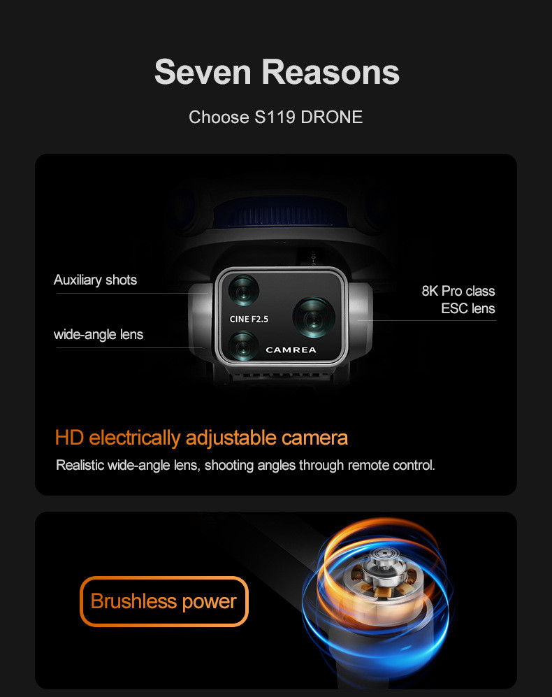 New Obstacle Avoidance GPS Drone remote-controlled aircraft dronwith 4. ...