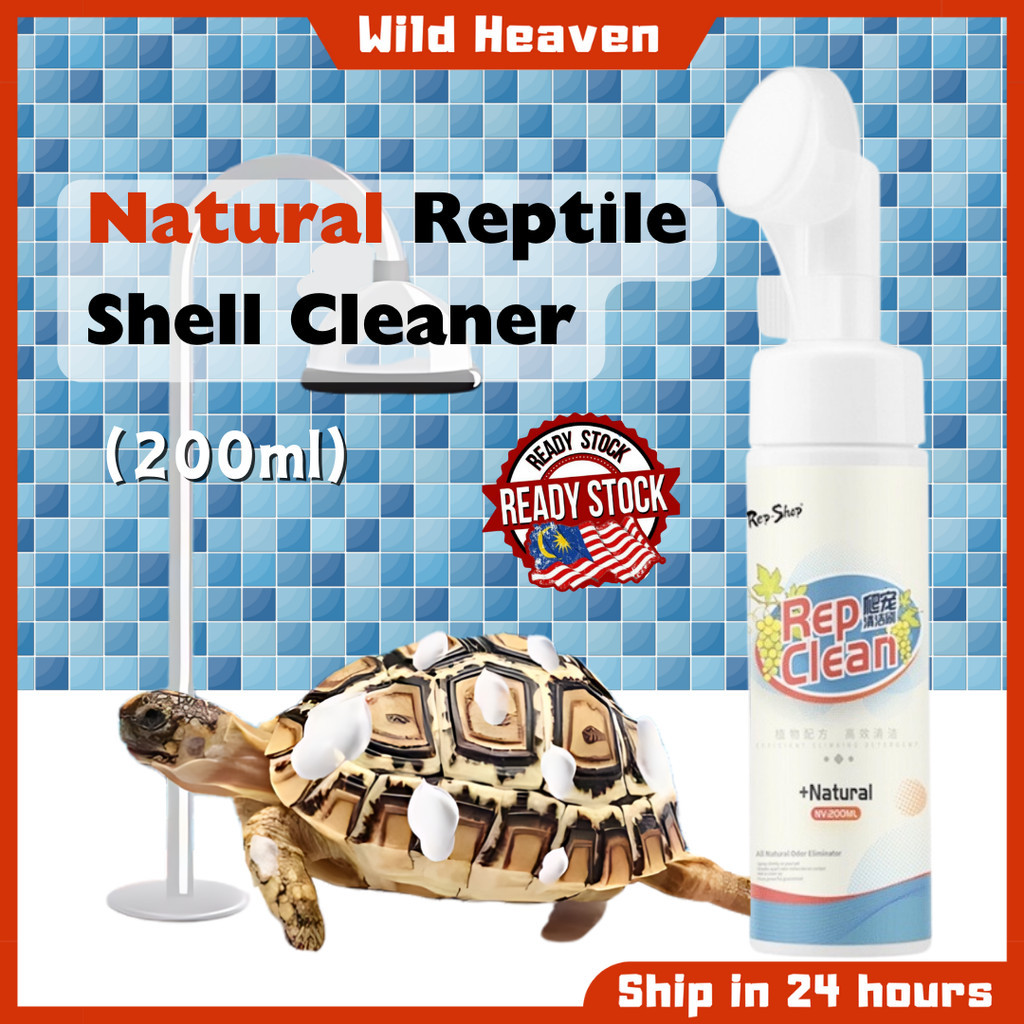 Natural Reptile Shell Cleaner Tortoise Shampoo Shower Bath Kura Kura ...