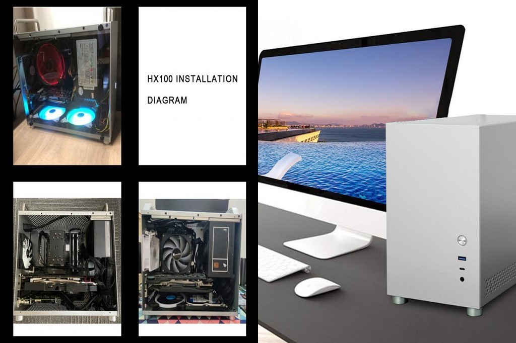 RGA Gaming Computer Case Desktop Computer Case Compact Matx Motherboard ...